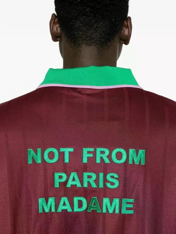 Drole De Monsieur Slogan Polo Shirt