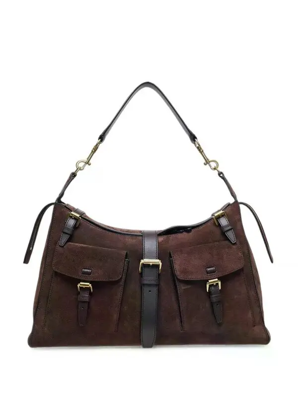 Mulberry Roxanne Buckle-detail Suede Shoulder Bag