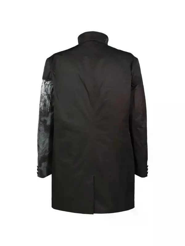Yohji Yamamoto Smoking Gothic Graphic-print Button-up Jacket