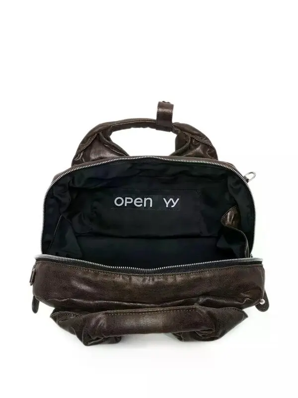 OPEN YY Faux-fur Strap Tote Bag