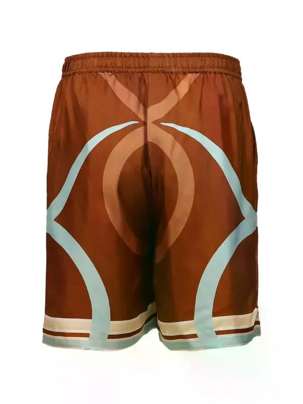 GARCIAS Logo Bull Silk Shorts