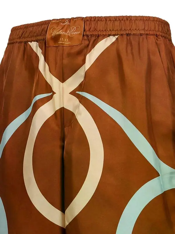 GARCIAS Logo Bull Silk Shorts