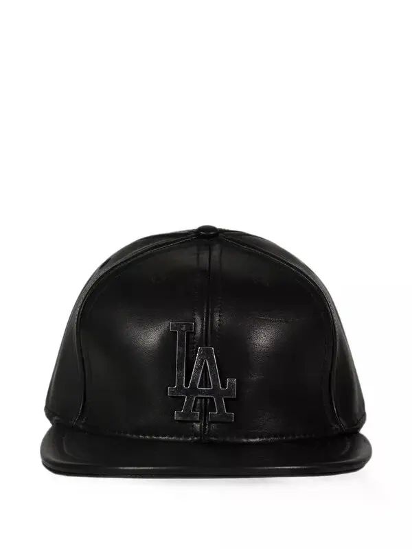 EARTHLING COLLECTIVE Logo-plaque Leather Cap