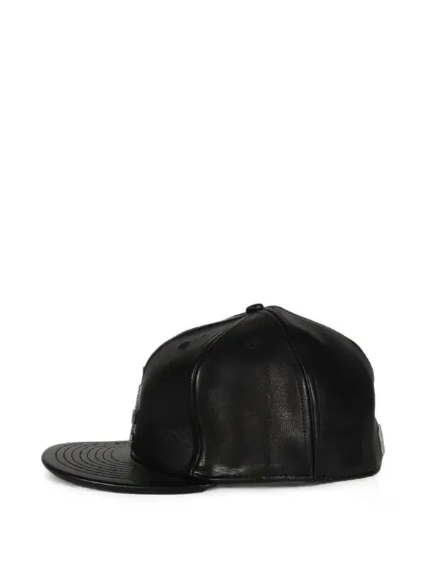 EARTHLING COLLECTIVE Logo-plaque Leather Cap