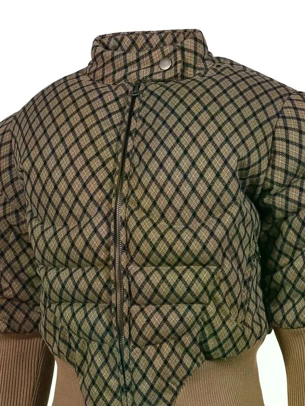 NΦ DRESS Plaid Puffer Jacket
