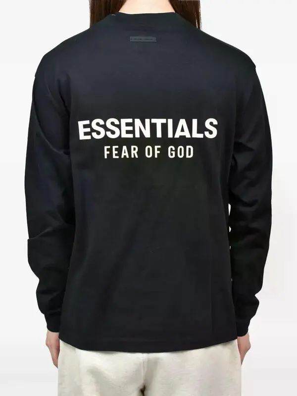ESSENTIALS Logo-print Long-sleeve T-shirt