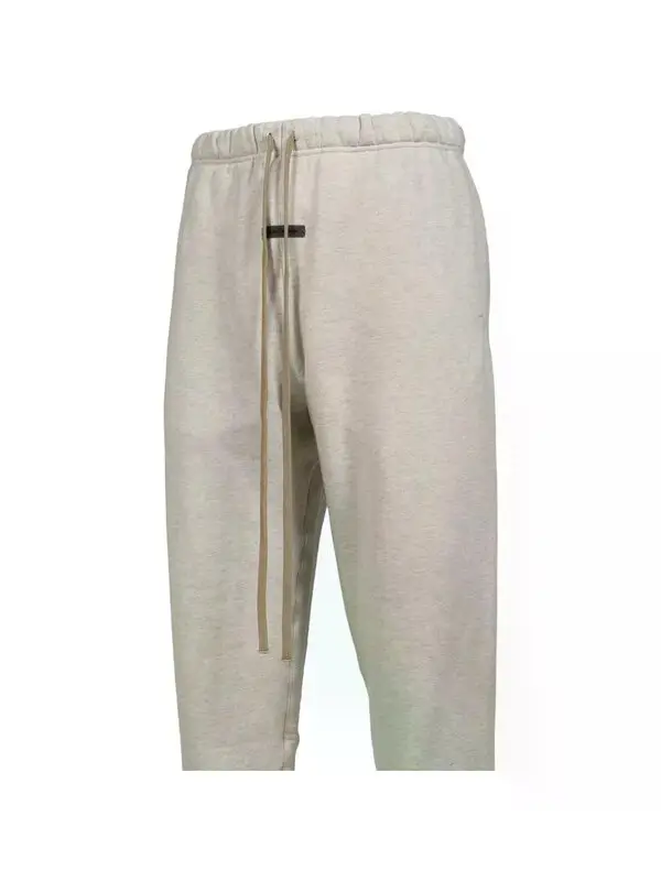 ESSENTIALS Logo-print Tapered Track Pants - Neutrals