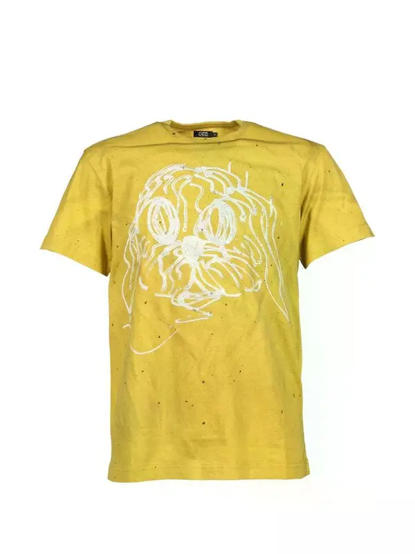CHITO Graphic-print Paint-splatter T-shirt