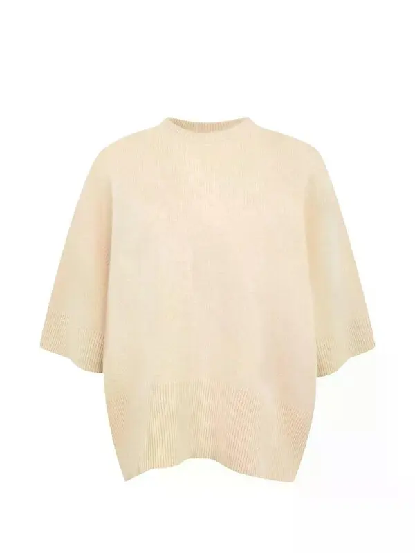 Extreme Cashmere Sassie Short-sleeve Sweater - Neutrals