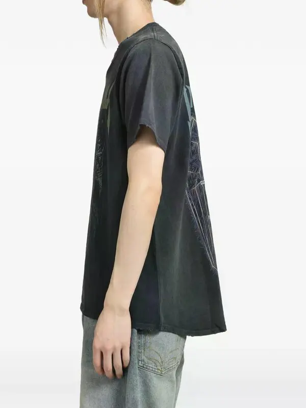 JUN/NAKAYAMA Skull Graphic-print Washed T-shirt
