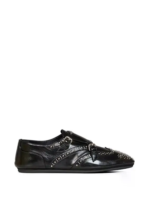 Fendi Stud Loafers - Black