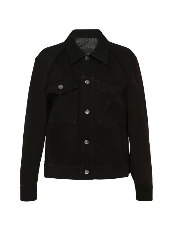 ORDINARY COUTURE CODE Panelled Denim Jacket