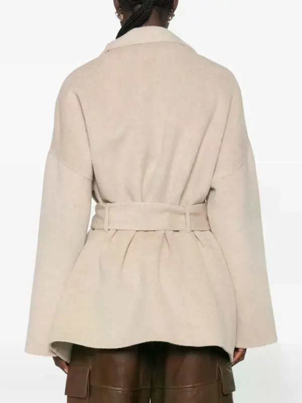 Isabel Marant Étoile Ceaton Belted Shawl-collar Coat - Neutrals