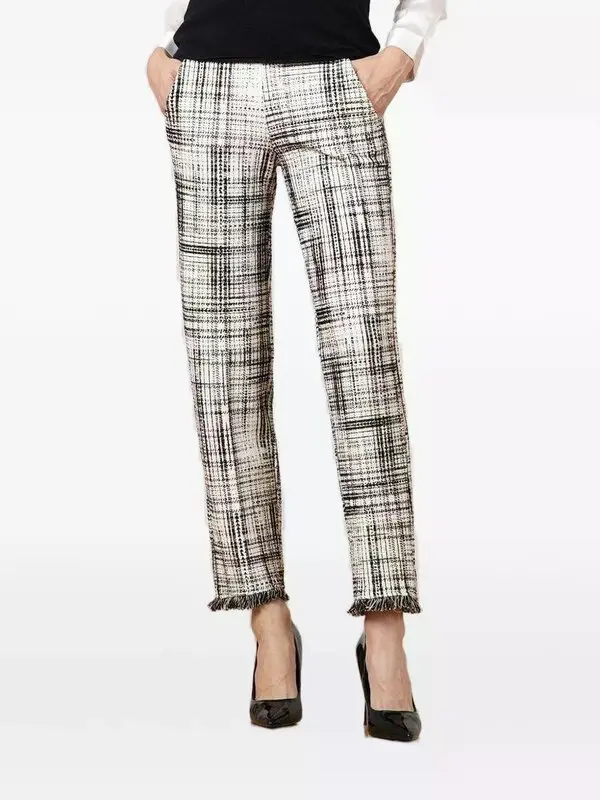 Avenue Montaigne Joan Frayed-hem Trousers