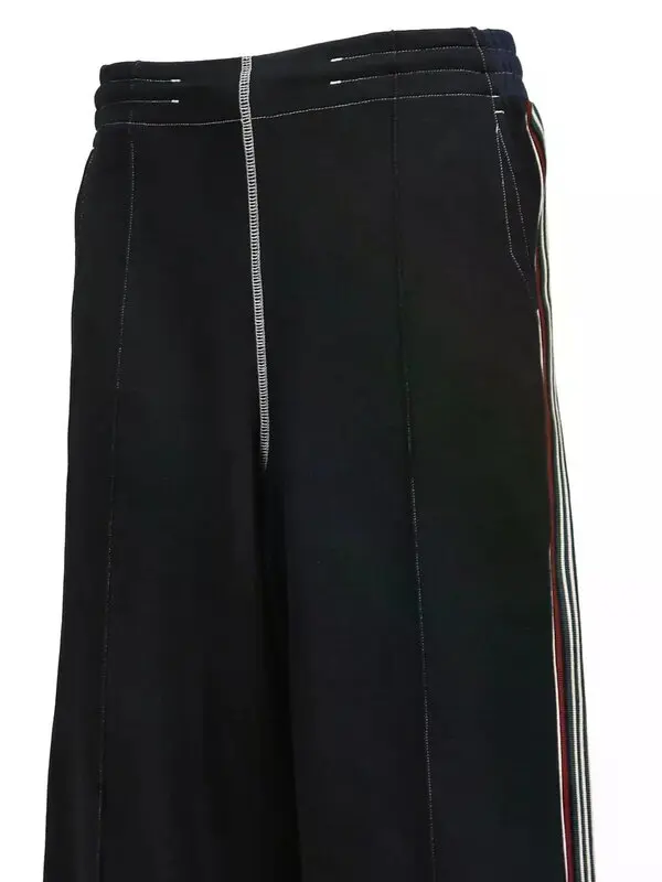 NICHOLAS DALEY Side-stripe Wide-leg Track Pants