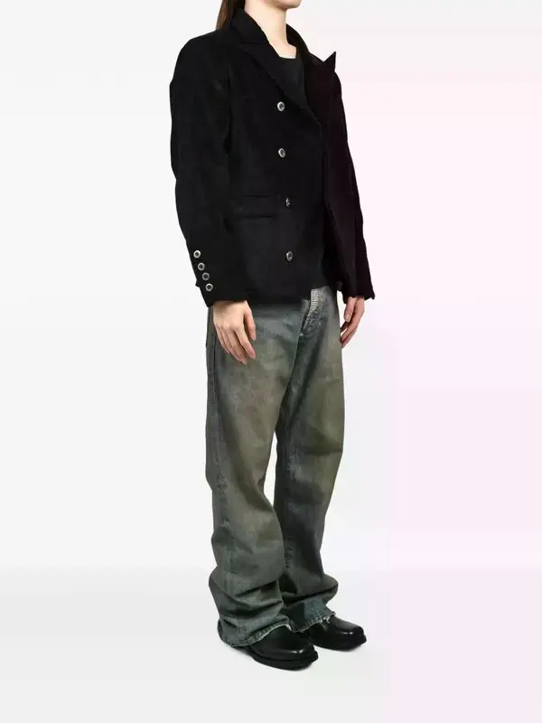 NO/FAITH STUDIOS Asymmetric Corduroy-texture Blazer