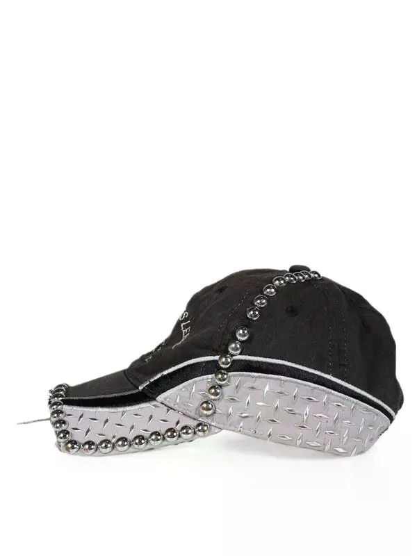 JOSHUA J. Stud-embellished Embroidered Cap
