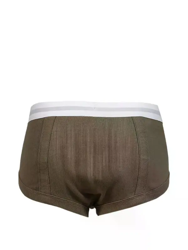 Natasha Zinko Ribbed-knit Logo-waistband Briefs