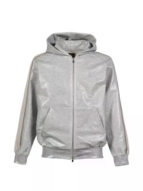 Needles Coated Butterfly-embroidered Hoodie