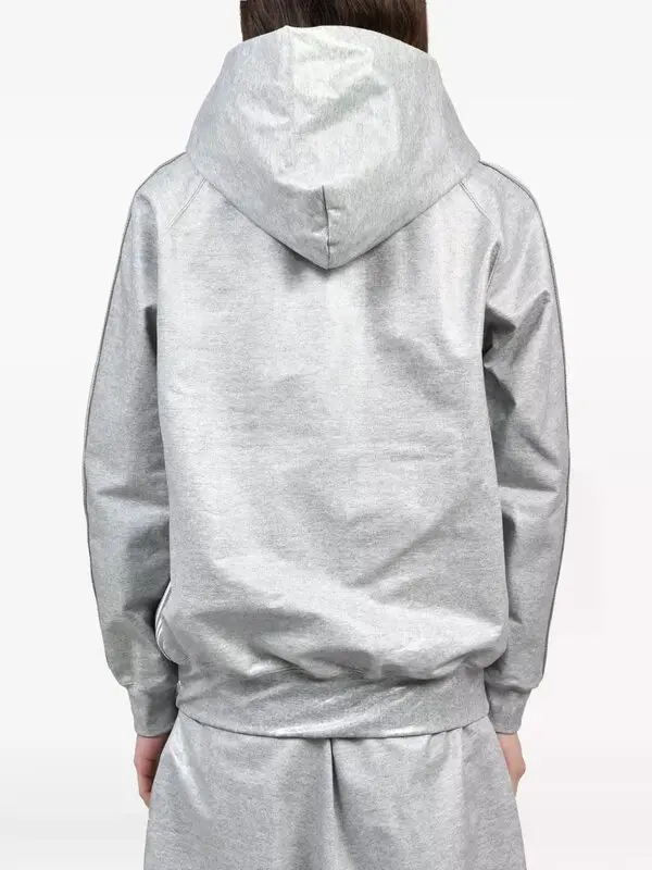 Needles Coated Butterfly-embroidered Hoodie