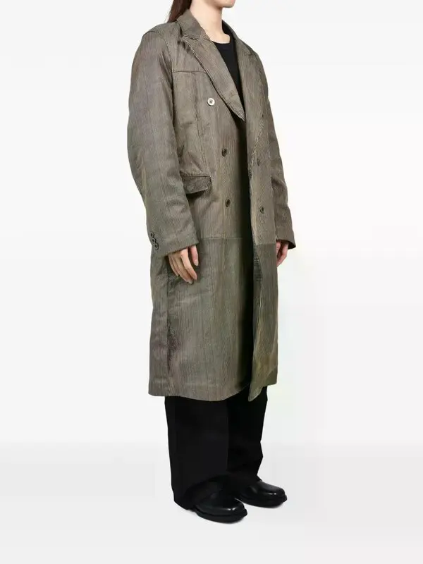 NO/FAITH STUDIOS Double-breasted Leather Coat