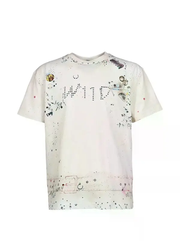 We11Done Trompe-l'oeil Pierced T-shirt