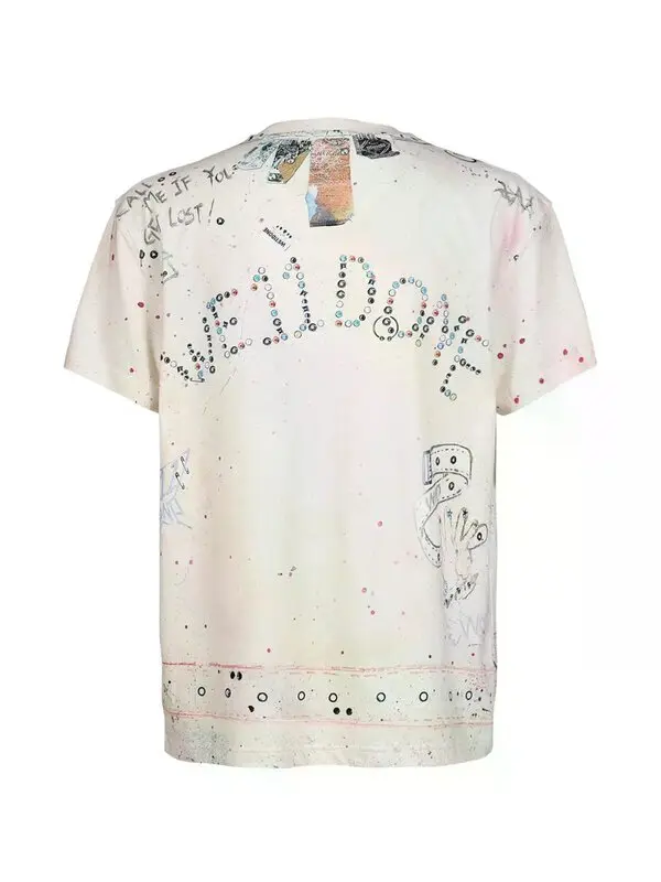 We11Done Trompe-l'oeil Pierced T-shirt
