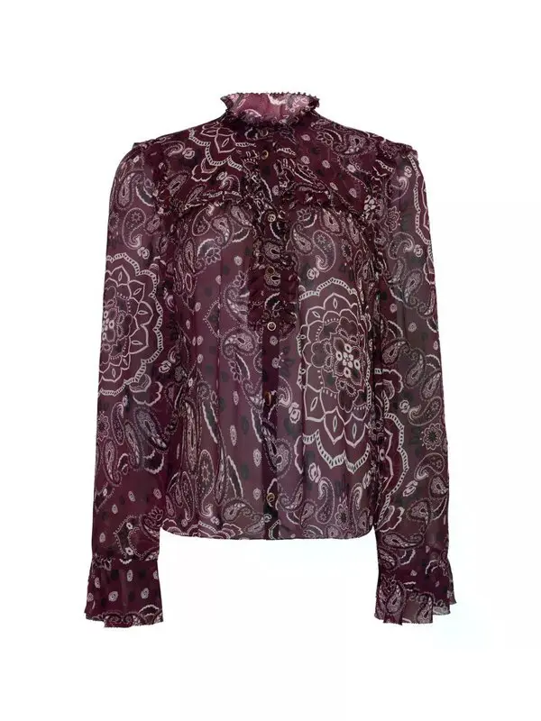 Cara Cara Elouise Paisley Ruffled Shirt