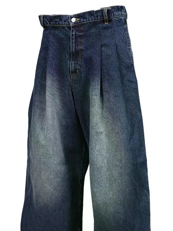 Natasha Zinko Pleated Wide-leg Jeans