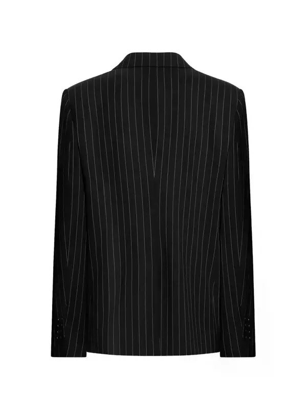 Dolce & Gabbana Linda Single-breasted Jacket In Pinstripe Wool