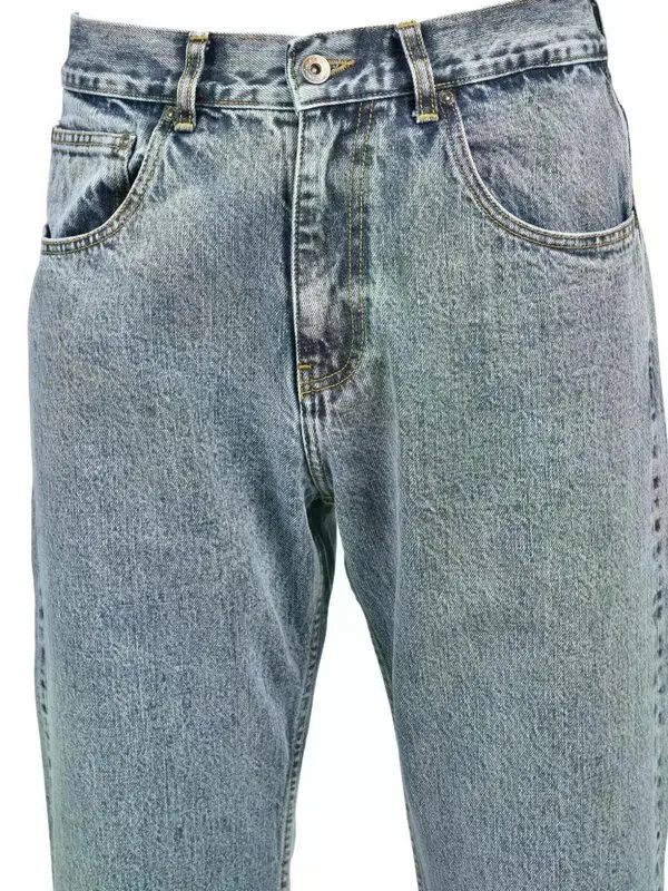 SECOND / LAYER Big Papi Logo-patch Jeans