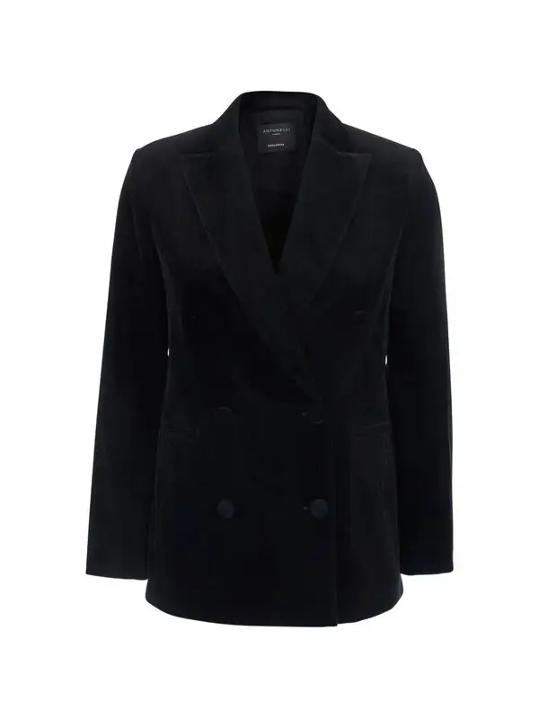 Antonelli Firenze Galbusera Double-breasted Blazer - Black