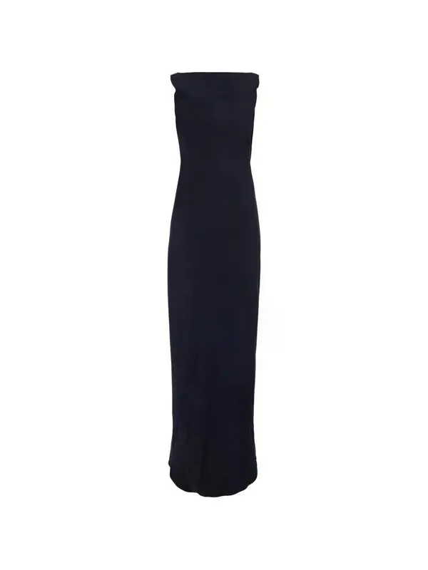 Antonelli Firenze Cowl-back Sleeveless Maxi Dress - Blue