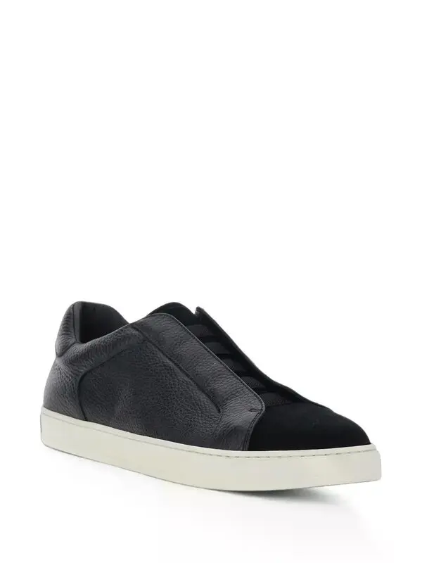 DOUCAL'S Spencer Grainy Slip-on Sneakers