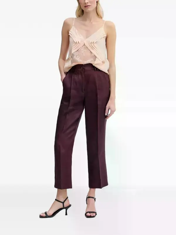 Sisley Lace-insert Pleated Blouse