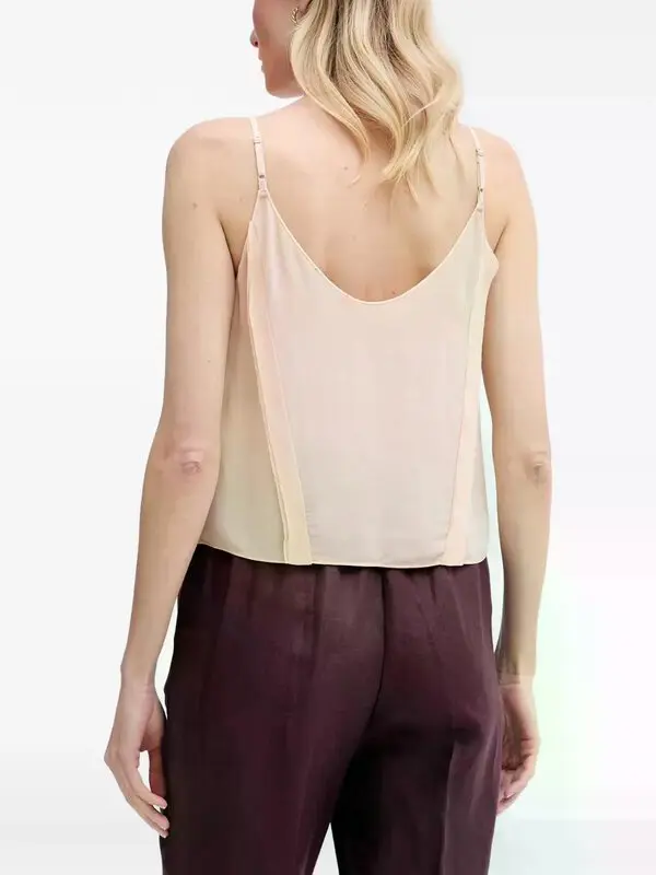 Sisley Lace-insert Pleated Blouse