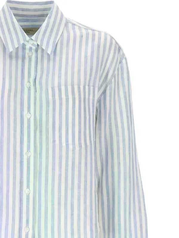 Max Mara Striped Linen Shirt
