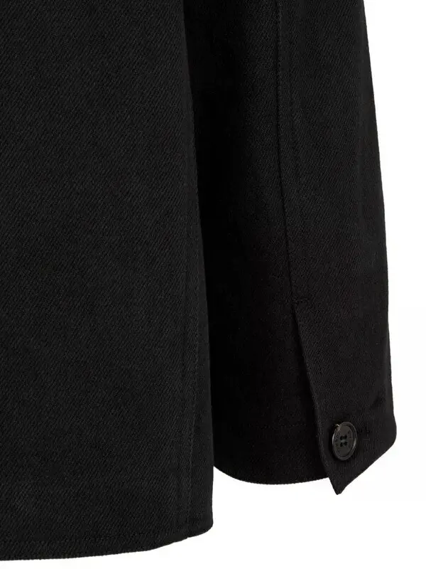 STUDIO TOMBOY Corduroy-panelled Patch-pocket Jacket - Black