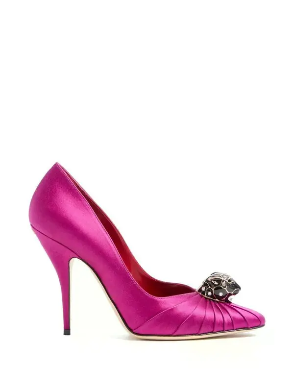 Valentino Garavani Panthea Pumps In Satin 105mm - Pink