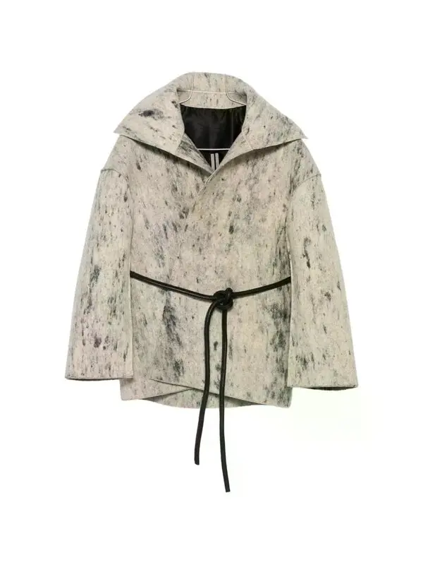 Rick Owens Dracucollar Extreme-collar Coat