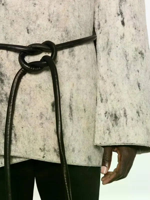 Rick Owens Dracucollar Extreme-collar Coat