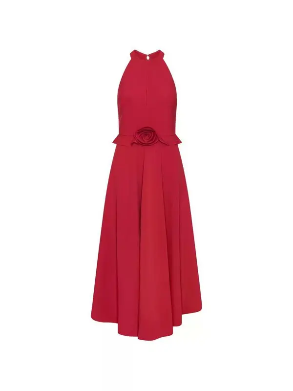 ROTATE BY BIRGER CHRISTENSEN Flower-detail Halter Dress