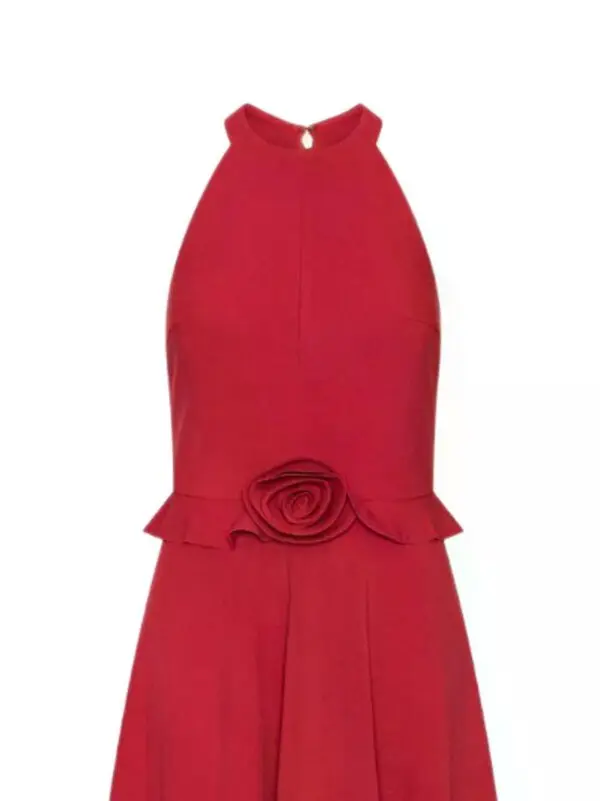 ROTATE BY BIRGER CHRISTENSEN Flower-detail Halter Dress