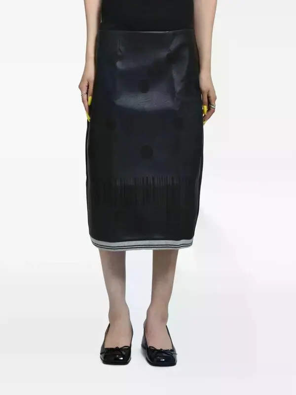 URTE KAT Graphic-print Midi Skirt