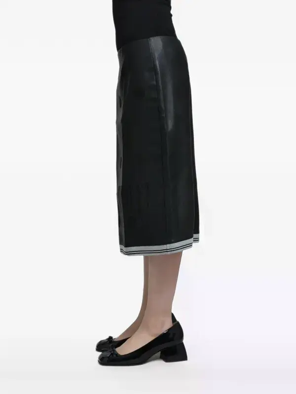 URTE KAT Graphic-print Midi Skirt