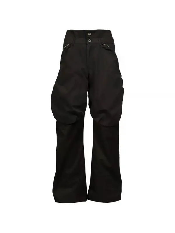 FFFPOSTALSERVICE Bolsu Double-layered Flared Trousers - Black