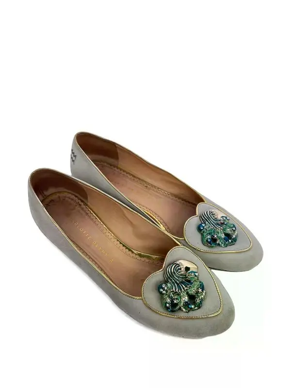 CHARLOTTE OLYMPIA Embellished Ballet Flats