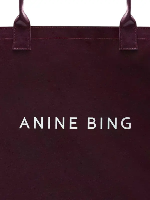 ANINE BING Leo Coated Canvas Tote Bag