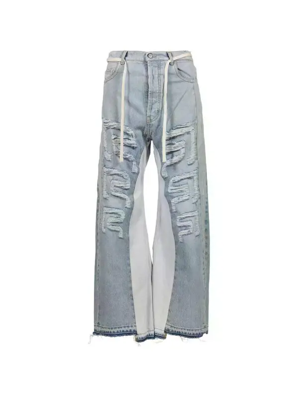 RRR123 Distressed Patchwork Jeans