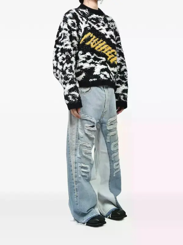 RRR123 Distressed Patchwork Jeans